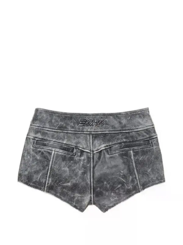 KNWLS Distressed-effect Chain-detail Shorts