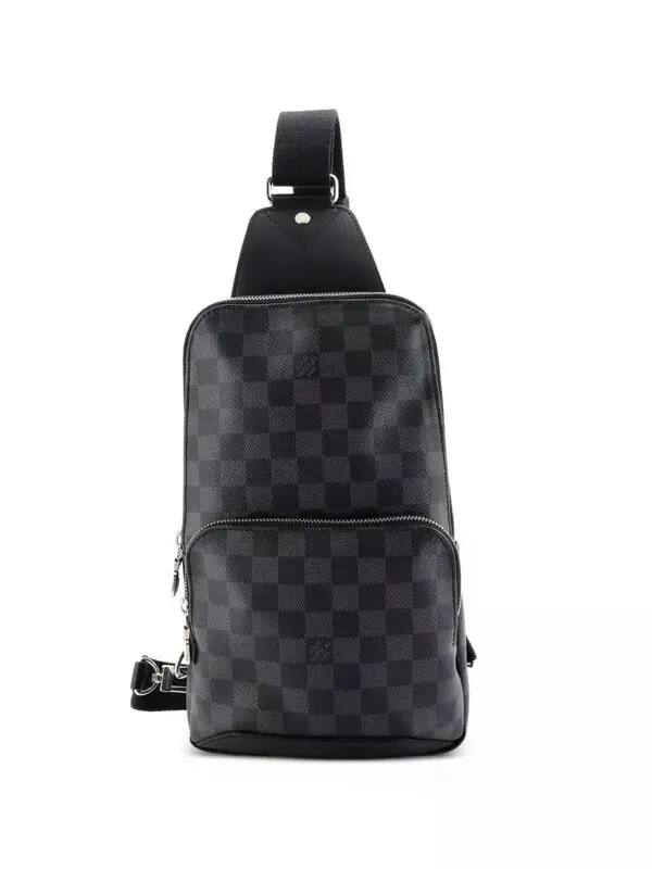 LOUIS VUITTON Avenue Sling Bag Damier Graphite Crossbody Bag - Black