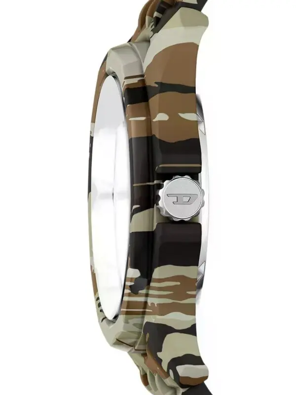 DIESEL® Camouflage Silicone Strap Watch