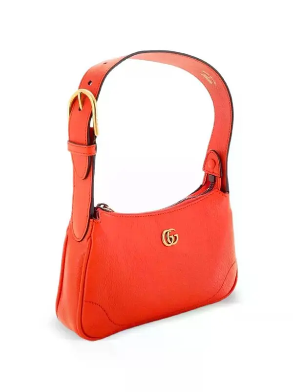 Gucci Aphrodite Leather Mini Shoulder Bag - Orange