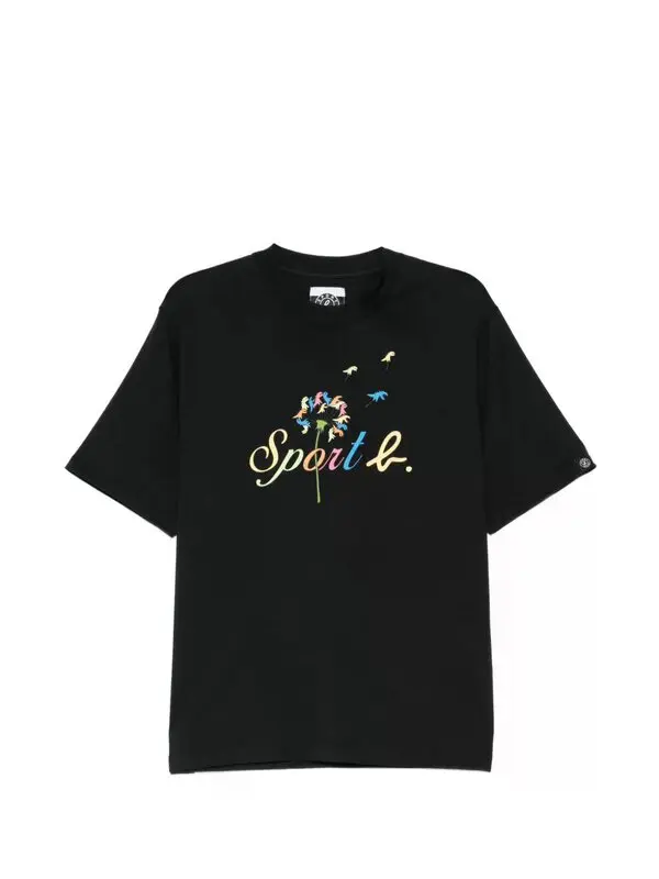 AGNES B. Logo-print T-shirt - Black