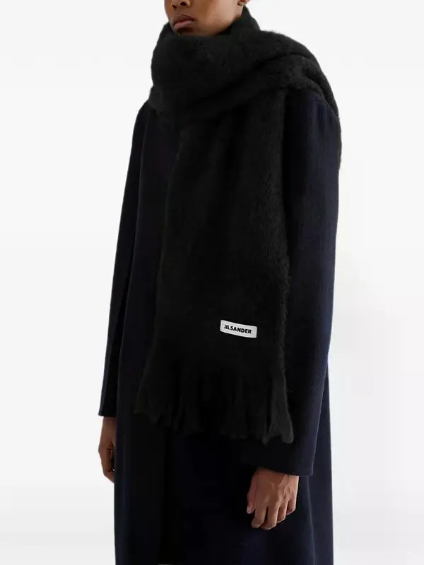 JIL SANDER Slim Wool-blend Scarf