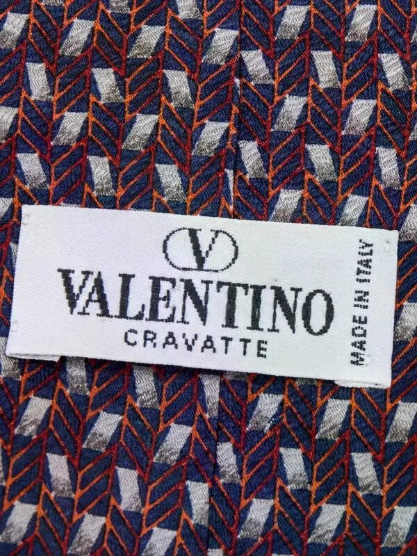 Valentino Garavani Printed Tie - Blue
