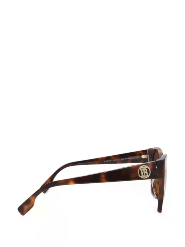 Burberry Tortoiseshell Effect Logo Plaque Square Frame Sunglasses