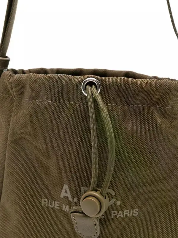 A.p.c. Logo Print Drawstring Messenger Bag
