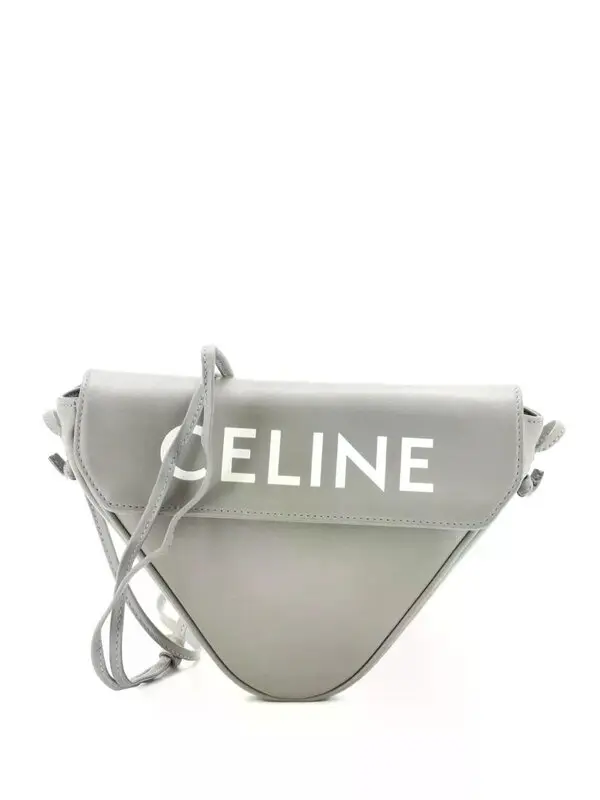 Celine Triangle Bag Small Crossbody Bag - Grey