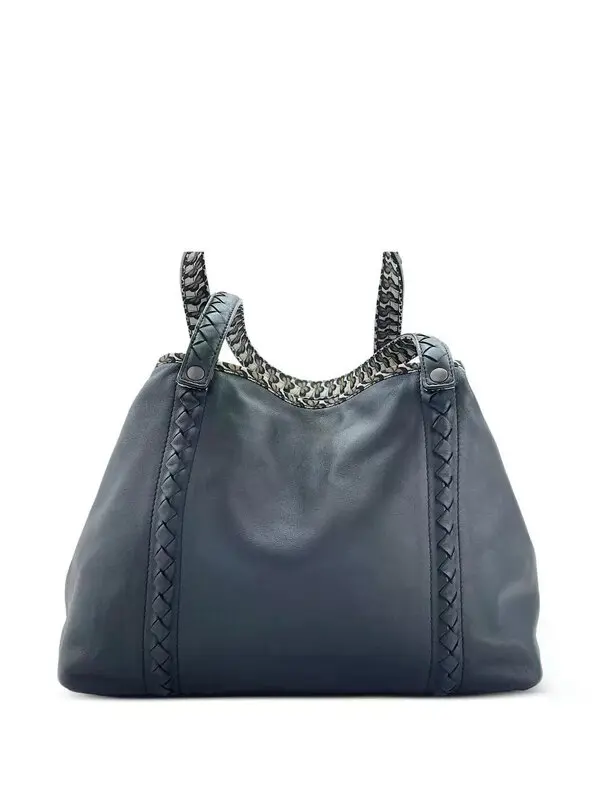 Bottega Veneta Intrecciato Leather Tote Bag - Black