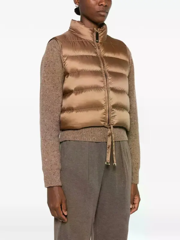 Max Mara Water-repellent Padded Cropped Gilet