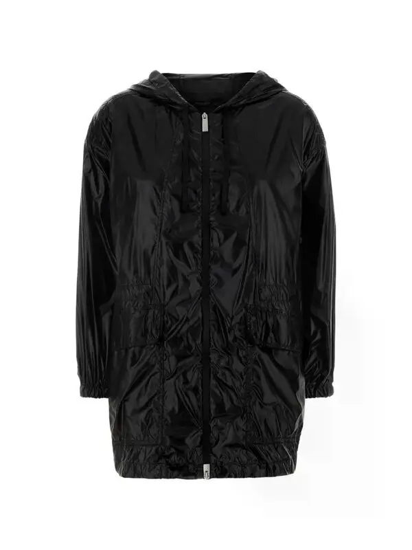 Herno Hooded Drawstring Jacket - Black