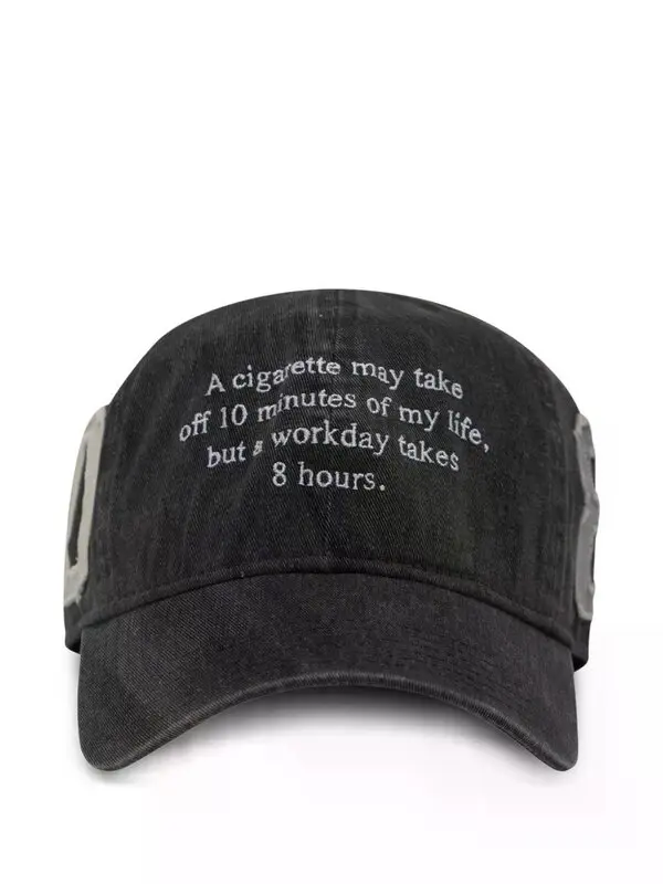 PRAYING Embroidered Baseball Cap - Grey