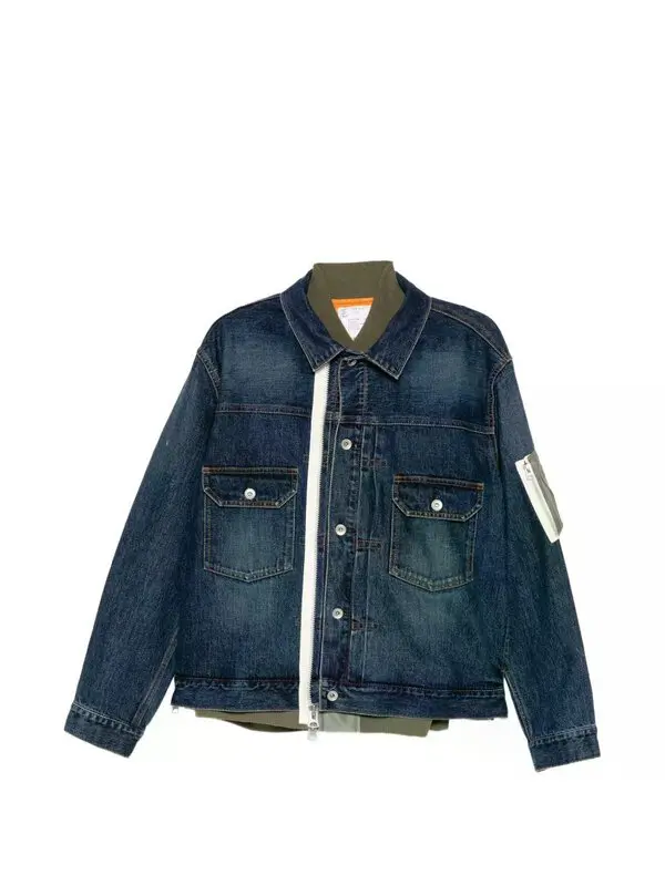 Sacai Layered Denim Twill Jacket
