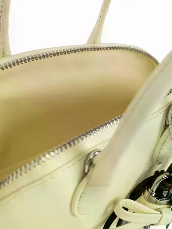 SELF-PORTRAIT Lizard-effect Bowling Mini Bag - Yellow