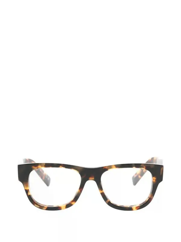 Prada Tortoiseshell Effect Rectangle Frame Glasses