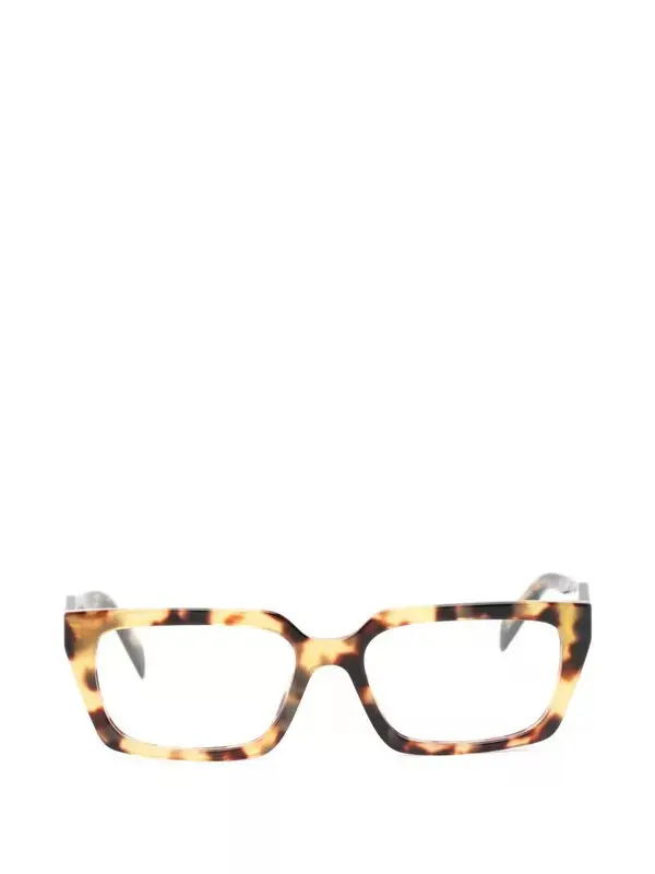 Prada Tortoiseshell-effect Square-frame Glasses - Brown