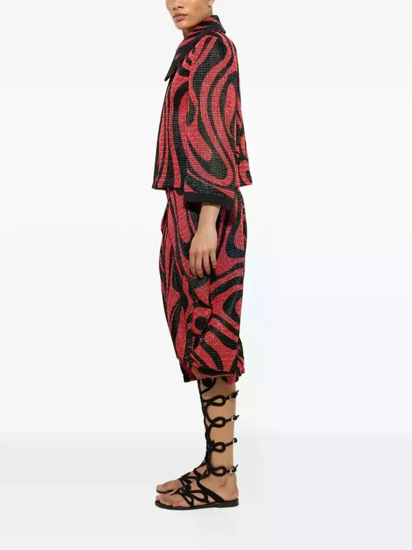 Emilio Pucci Printed Raffia Net Jacket
