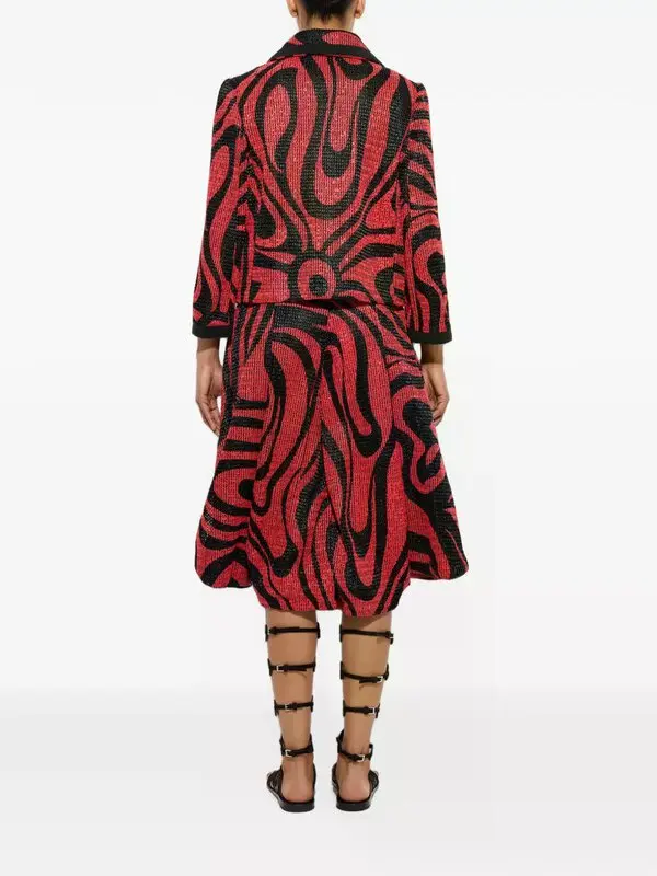 Emilio Pucci Printed Raffia Net Jacket
