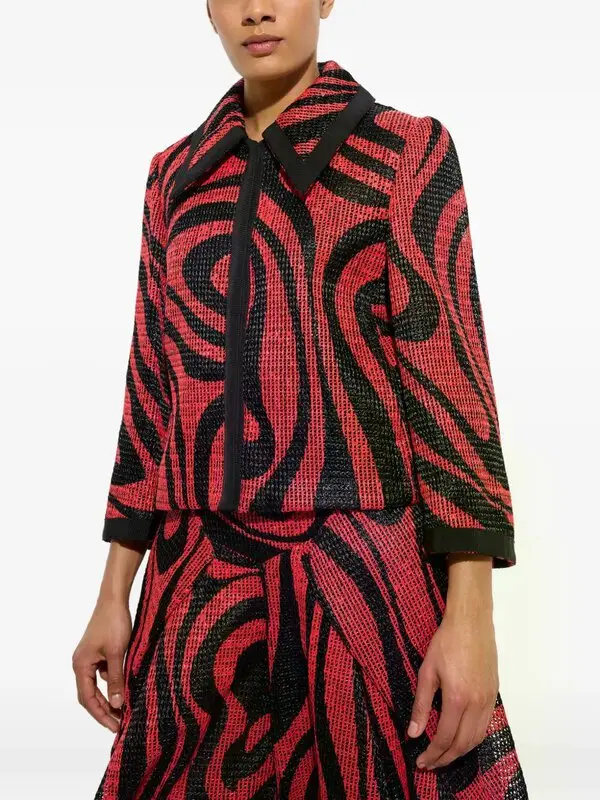 Emilio Pucci Printed Raffia Net Jacket