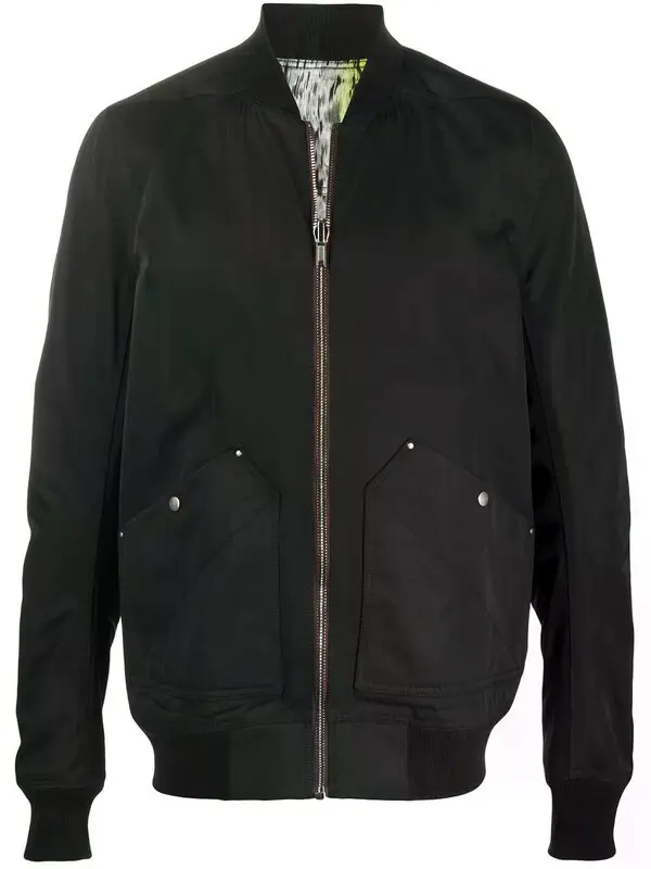 Rick Owens Abstract Print Bomber Jacket