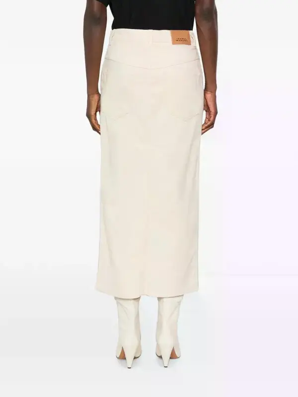 Isabel Marant Étoile Faharia Midi Skirt With Slit Detail