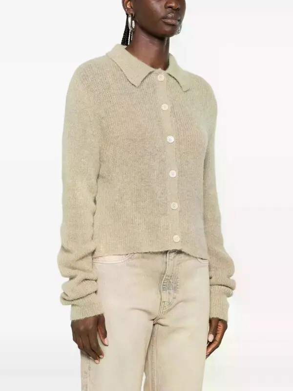 Our Legacy Fuzzy-knit Collared Cardigan