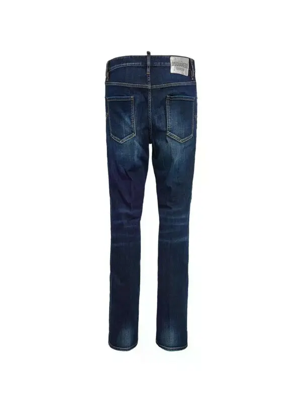 Dsquared2 642 Super Star-patchwork Distressed Jeans