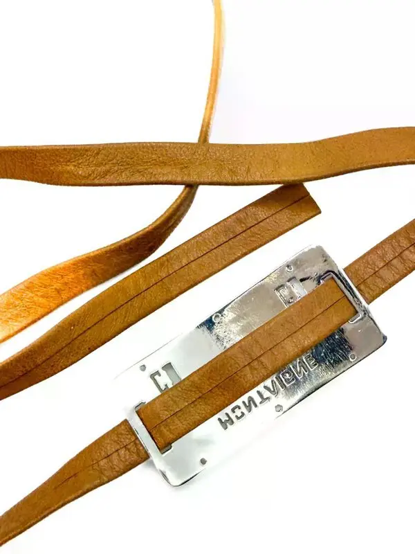 Dior Leather Logo Plaque Choker