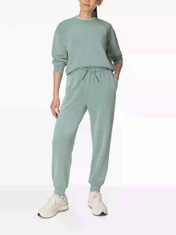 Sweaty Betty Ribbed-panel Raglan-sleeve Sweatshirt