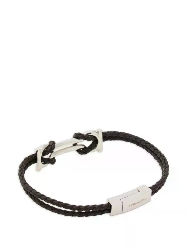 FERRAGAMO Gancini Braided Bracelet