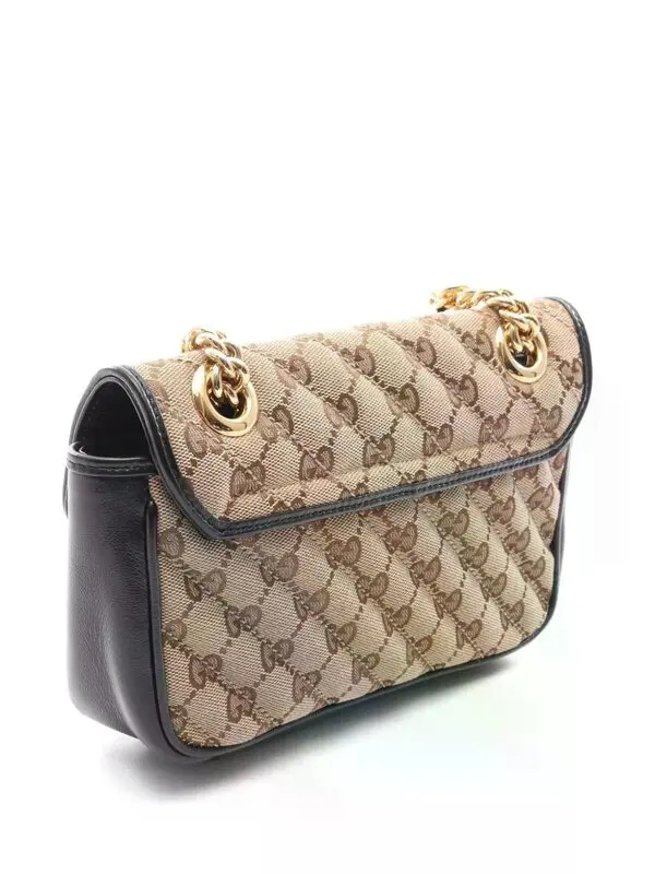 Gucci Gg Marmont Canvas Cross Body Bag - Neutrals