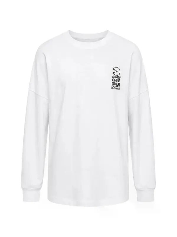 W/STUDIO Pac-man Print Long-sleeve T-shirt