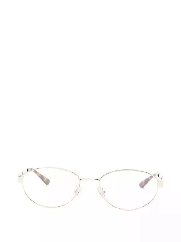 Ray-ban Oval-frame Glasses - Gold