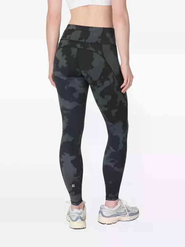 Sweaty Betty Abstract-print Leggings - Black