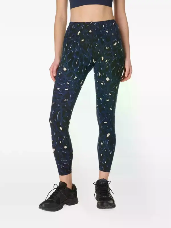 Sweaty Betty Power Leopard-print Leggings - Blue