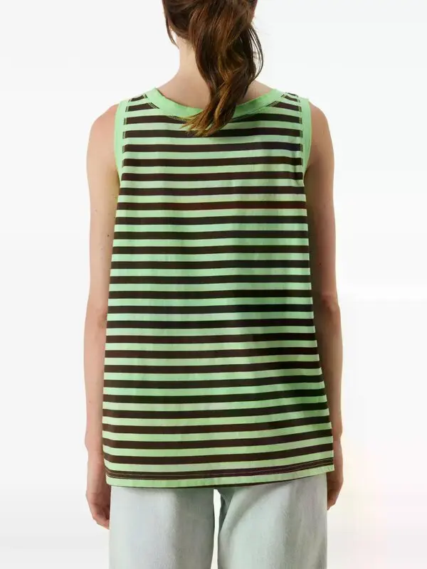American Vintage Striped Cotton Tank Top