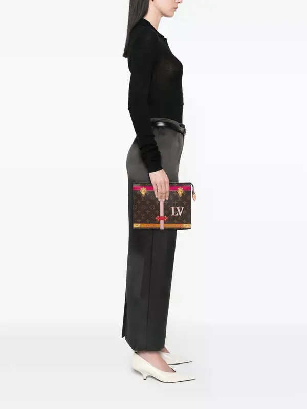 LOUIS VUITTON 2018 Monogram Summer Trunks Toiletry Pouch 26 Clutch Bag - Brown