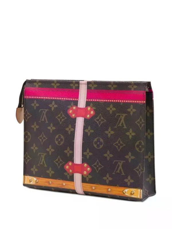 LOUIS VUITTON 2018 Monogram Summer Trunks Toiletry Pouch 26 Clutch Bag - Brown