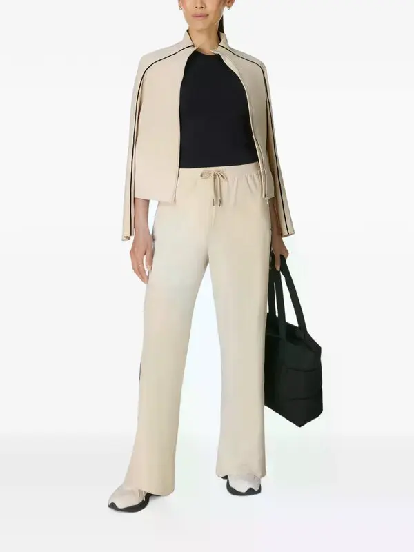 Sweaty Betty Drawstring Side-stripe Track Pants - Neutrals