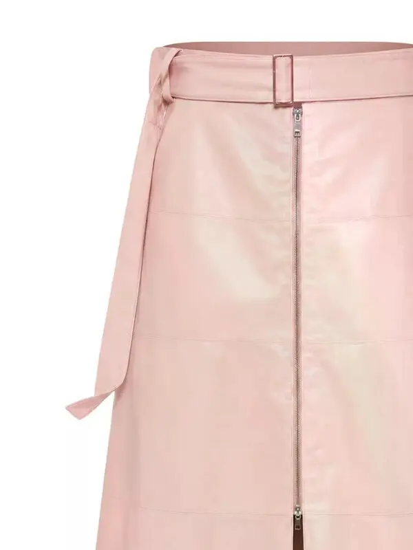 Partow Belted Panelled Midi Skirt