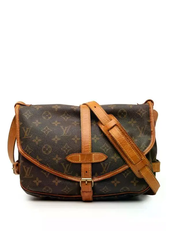 LOUIS VUITTON Monogram Saumur 30 Crossbody Bag - Brown