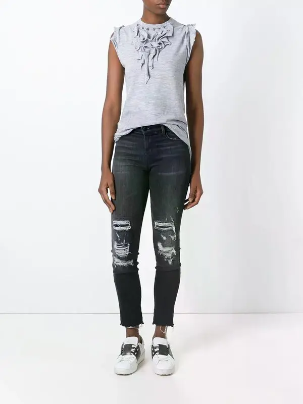 Dsquared2 Sleeveless Ruffled Neck Blouse