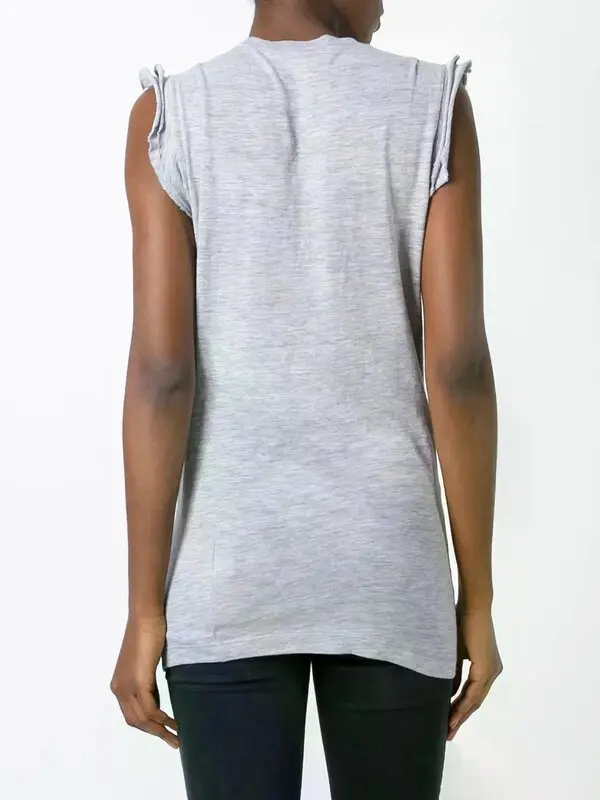 Dsquared2 Sleeveless Ruffled Neck Blouse