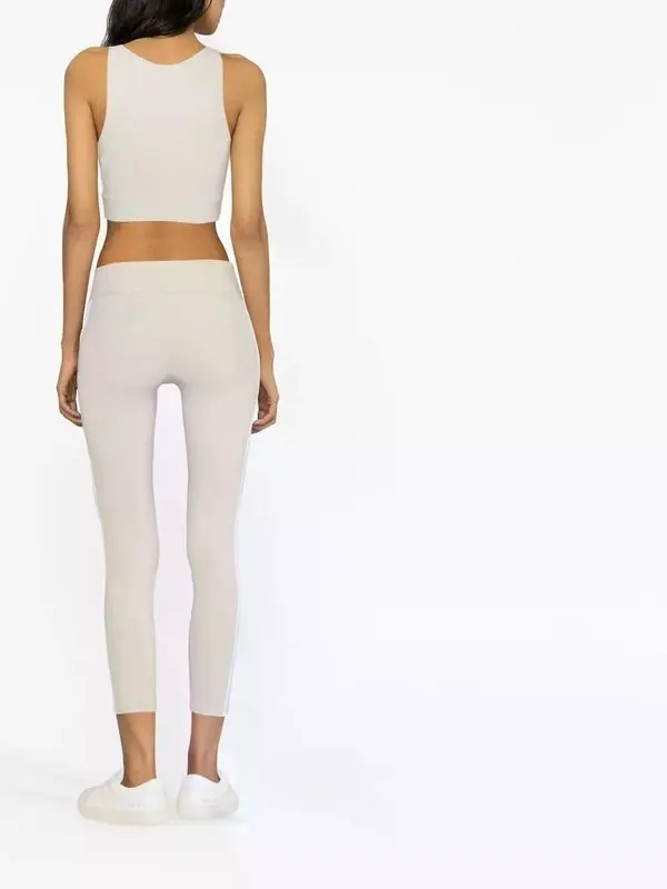 Palm Angels Logo Print Cropped Tank Top