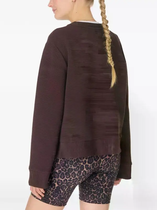 Sweaty Betty Peaceful Ribbed-knit Sweatshirt - Brown