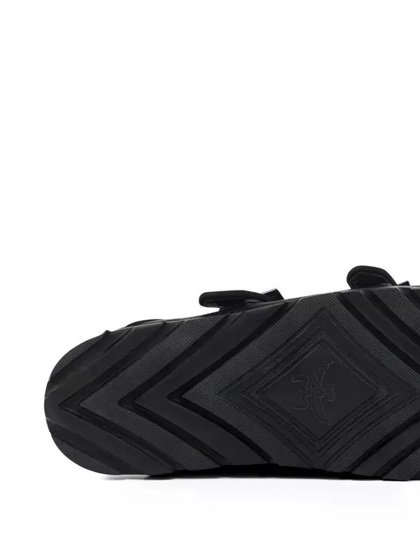 Mcm Embossed Monogram Leather Sandals