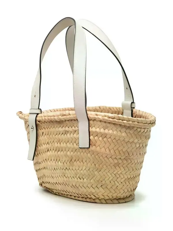 Loewe Small Raffia Anagram Basket Tote Bag