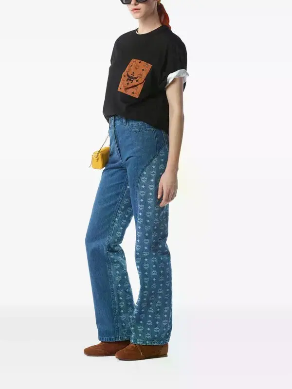 Mcm Monogram Jacquard Jeans