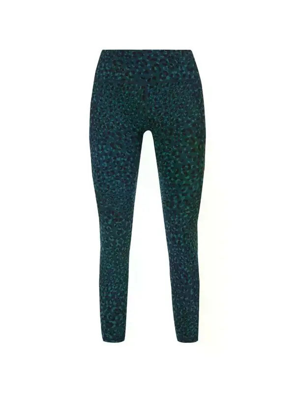 Sweaty Betty Power Gym Leopard-print Leggings - Blue