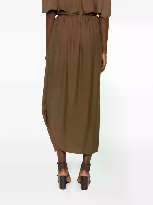 FORTE_FORTE Draped Skirt With Front Slit