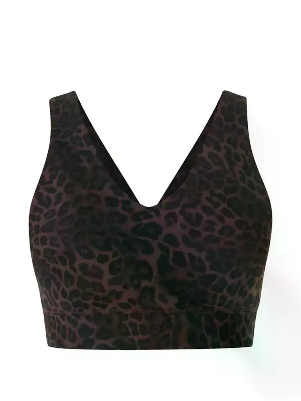 Sweaty Betty Ultimate Studio Yoga Voop Leopard-print Sports Bra - Brown