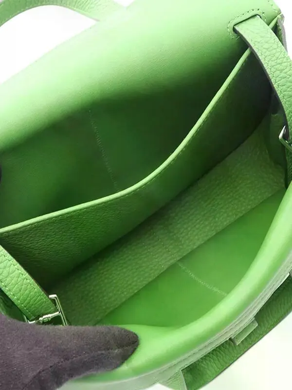 Hermès Halzan 25 Satchel - Green